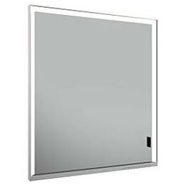 KEUCO Royal Lumos Spiegelschrank 14311172201 Wandeinbau, silber-eloxiert, verdecktes Ablagefach, 650 x 735 x 165 mm, Anschlag links