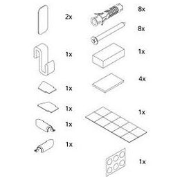 Kermi Montage-Kleinteile 2533897 Walk-In WALL FI TPF/TPG