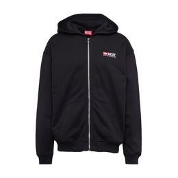 Diesel Zip-Up Hoodie male Black size S