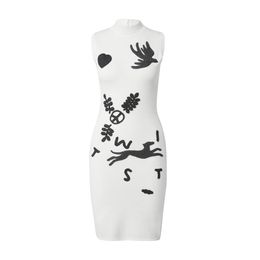 Moschino Jeans Knitted dress female White size XS