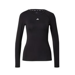 adidas Performance Sportshirt 'TECHFIT Long Sleeve Training' Damen Größe 5XL/6XL schwarz / weiß