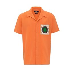 Antioch Button Up Shirt male Orange size XL