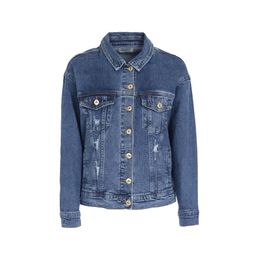 Influencer Jacke Damen Gr&ouml;&szlig;e XS blue denim