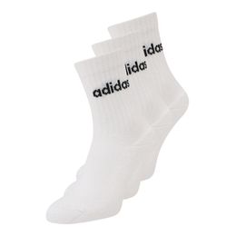 adidas Performance Sportsocken 'Linear Crew Cushioned 3 Pairs' Herren Gr&ouml;&szlig;e 37/39 schwarz / wei&szlig;