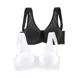 Nuance Bra female Black, White size 75