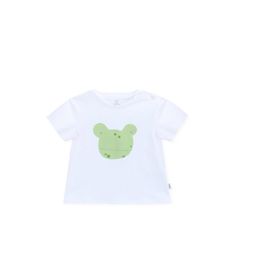 KNOT T-Shirt 'Frogfruit' Jungen Größe 80 grau / apfel / dunkelgrün / weiß