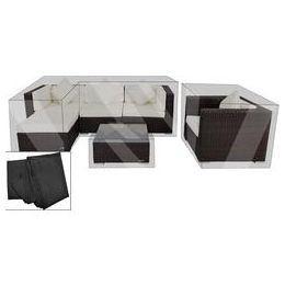 OUTFLEXX Premium Abdeckhauben Set für Lounge theBox-A/-D: 1077/ 1713/ 2523/ 16065, schwarz, wasserbeständig