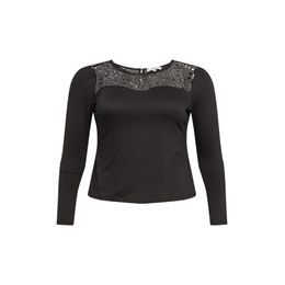 ABOUT YOU Curvy Shirt 'Elmira' Damen Gr&ouml;&szlig;e XXXL schwarz