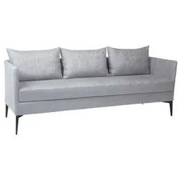 Stern Marta Dreisitzer-Sofa, Hellgrau/Seidengrau, Aluminium, ca. 200x67x71cm, UV-Beständig, Witterungsbeständig