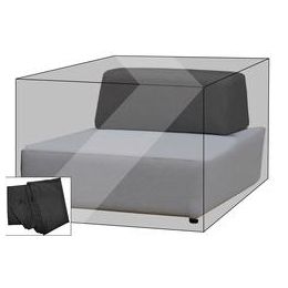 OUTFLEXX Premium Abdeckhaube für Lounge-Element, z.B. Maui Lounge, 107x107x65cm, wasserbeständig, schwarz