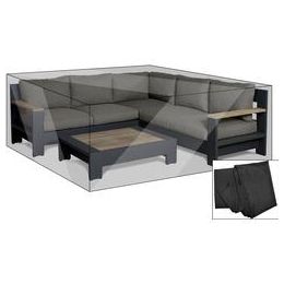 OUTFLEXX Premium Abdeckhaube für Lounge, z.B. 19812/ 20309/ 21022, 249x249x70 cm, wasserbeständig, schwarz