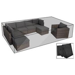 OUTFLEXX Premium Abdeckhaube, für Lounge, z.B. 18365-BOX, schwarz, 310x180x68 cm, wasserbeständig