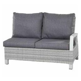 siena GARDEN Corido 2-Sitzer Sofa, ice grey, Alu / Gardino®-Geflecht, 136x83x88 cm, Armlehne links