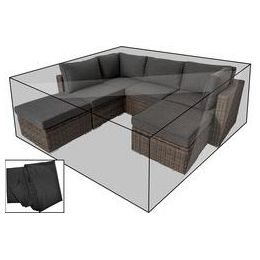 OUTFLEXX Premium Abdeckhaube, für Lounge, z.B. 18364-BOX, schwarz, 239x157x68 cm, wasserbeständig