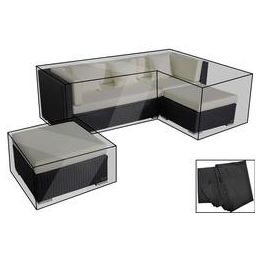 OUTFLEXX Premium Abdeckhaubenset, für Lounge theBox-A/-D: 18226/ 18227/ 18228/ 16068, schwarz, wasserbeständig