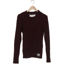 Superdry Herren Pullover, bordeaux, Gr. 52