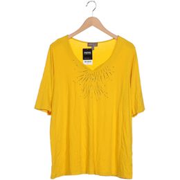 Selection by Ulla Popken Damen T-Shirt, gelb, Gr. 46