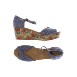 Toms Shoes Toms Damen Sandale, blau, Gr. 37