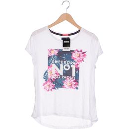 Superdry Damen T-Shirt, weiß, Gr. 36