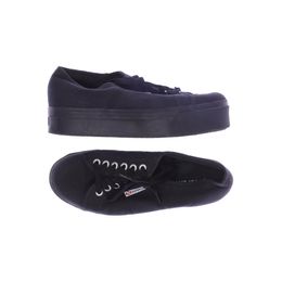 Superga Damen Sneakers, schwarz, Gr. 39