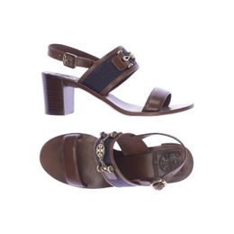 Tory Burch Damen Sandale, braun, Gr. 6