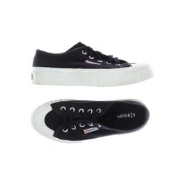 Superga Damen Sneakers, schwarz, Gr. 36