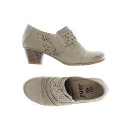 Jana Damen Pumps, beige, Gr. 36