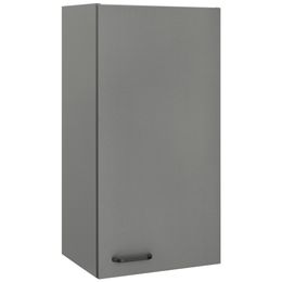 H&auml;ngeschrank Optifit, B:45cm H:89,6cm T:34,9cm, grau, Holzwerkstoff, K&uuml;che, Schr&auml;nke, "Elga", mit Soft-Close-Funktion und Metallgriff, Breite 45 cm