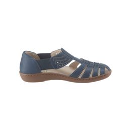 CLASSIC Damen Slipper, Gr. 42, blau, Glattleder, Schuhe