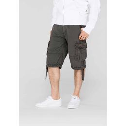 Shorts Alpha Industries "Alpha Industries Men - Jet Short" Gr. 40, Normalgrößen, grau (greyblack) Herren Hosen