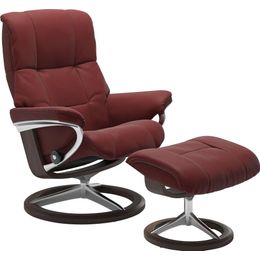 Relaxsessel stressless, B:83cm H:102cm T:73cm, rot, Leder BATICK: BATICK ist ein leicht korrigiertes, durchgefärbtes und genarbtes Möbelleder, bei
