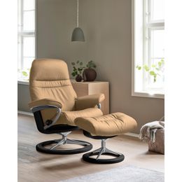 Relaxsessel stressless, B:83cm H:105cm T:74cm, beige, Leder BATICK: BATICK ist ein leicht korrigiertes, durchgefärbtes und genarbtes Möbelleder, bei