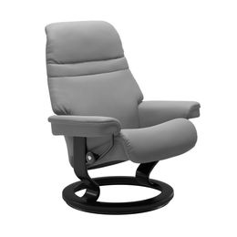 Relaxsessel stressless, B:79cm H:103cm T:73cm, grau, Leder BATICK: BATICK ist ein leicht korrigiertes, durchgefärbtes und genarbtes Möbelleder, bei