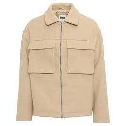 Allwetterjacke Urban Classics "Urban Classics Herren Big Pocket Blouson" Gr. 5XL, beige (wetsand) Herren Jacken