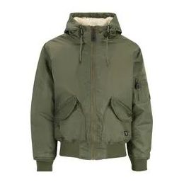 Bomberjacke BRANDIT "Brandit Herren CWU Jacket hooded" Gr. XXL, grün (olive) Herren Jacken