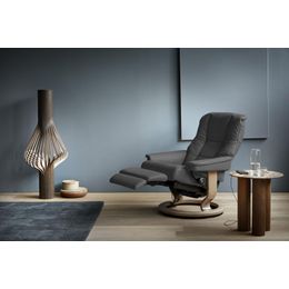Relaxsessel stressless, B:79cm H:101cm T:77cm, grau, Leder BATICK: BATICK ist ein leicht korrigiertes, durchgefärbtes und genarbtes Möbelleder, bei