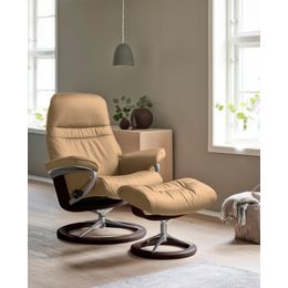 Relaxsessel stressless, B:79cm H:103cm T:73cm, beige, Leder BATICK: BATICK ist ein leicht korrigiertes, durchgefärbtes und genarbtes Möbelleder, bei