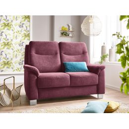 Sit & More 2-Sitzer SIT & MORE, B:140cm H:104cm T:96cm, lila, Kunstleder SOFTLUX;Luxus-Microfaser (90% Polyester, 10% Polyamid);Flachgewebe (100% Polyester),