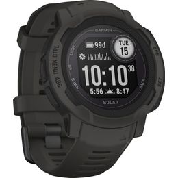 Smartwatch Garmin "INSTINCT 2 SOLAR" Smartwatches grau (schiefergrau) Fitness-Tracker
