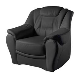 Sit & More Sessel SIT & MORE, B:98cm H:94cm T:95cm, schwarz, Luxus-Microfaser ALTARA NUBUCK (100% Polyester);SOFTLUX-Kunstleder;NaturLEDER (echtes Rindsleder),