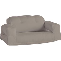 Loungesofa Karup Design, B:100cm H:75cm T:140cm, beige, Webstoff-Bezug (100% Acryl Dralon), Sofas, "Hippo", OUT