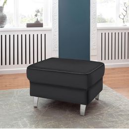 Sit & More Hocker SIT & MORE, B:75cm H:47cm T:63cm, schwarz, Kunstleder SOFTLUX;Luxus-Microfaser ALTARA NUBUCK (100% Polyester);Struktur (100% Polyester),