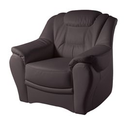 Sit & More Sessel SIT & MORE, B:98cm H:94cm T:95cm, braun, Luxus-Microfaser ALTARA NUBUCK (100% Polyester);SOFTLUX-Kunstleder;NaturLEDER (echtes Rindsleder),