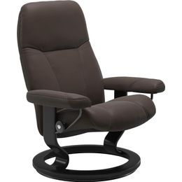 Relaxsessel stressless, B:85cm H:100cm T:77cm, braun, Leder BATICK: BATICK ist ein leicht korrigiertes, durchgef&auml;rbtes und genarbtes M&ouml;belleder, bei