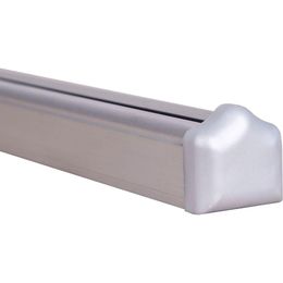 GroJa Alu-Universalleiste Steckzaun Silbergrau, 200 cm