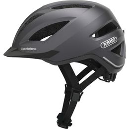 Fahrradhelm Abus "PEDELEC 1.1" Helme Gr. L Kopfumfang: 56cm - 62cm, grau (titan)