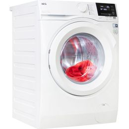 A (A bis G) AEG Waschmaschine "LR6F60400" Waschmaschinen ProSense Mengenautomatik​ - spart bis 40% Zeit, Wasser und Energie weiß Frontlader