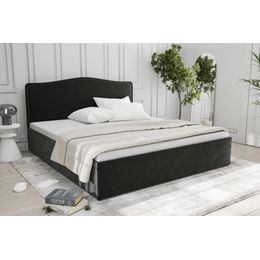 Polsterbett "Graz", grau (anthrazit), L:210cm, Bezug 100% Polyester, Polsterung: Polsterwatte, Material Gestell: gepolsterter Holzwerkstoff, Westfalia Schlafkomfort, Betten, wahweise mit Stauraum, verschiedene Matratzenarten wählbar
