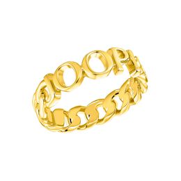 JOOP! Fingerring JOOP "2033951-/52-/54-/55" Fingerringe Gr. 56, Silber 925 (Sterlingsilber), 5 mm, gelb (gelbgoldfarben) Damen