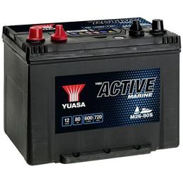 Yuasa Marine M26-80S Bootsbatterie 12 V 80 Ah